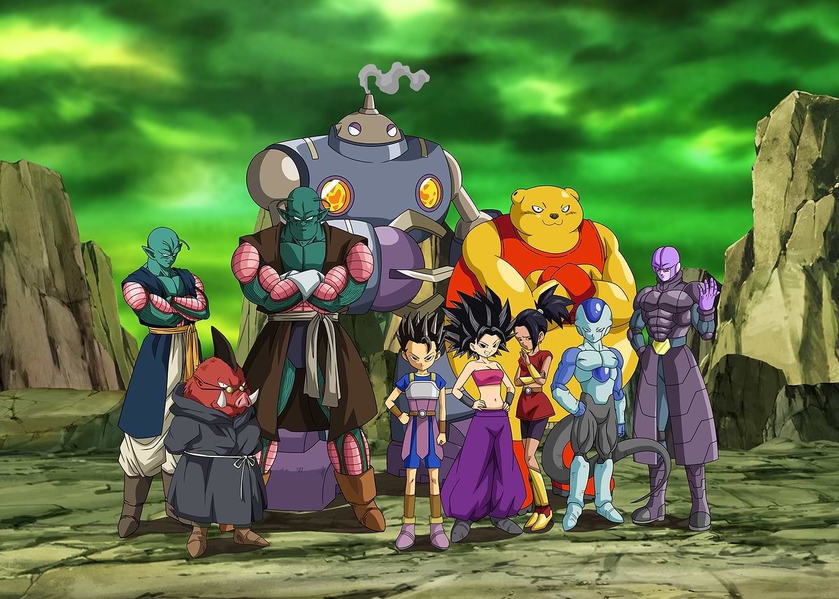'Universe 6 Team' Poster, picture, metal print, paint by Dragon Ball ...