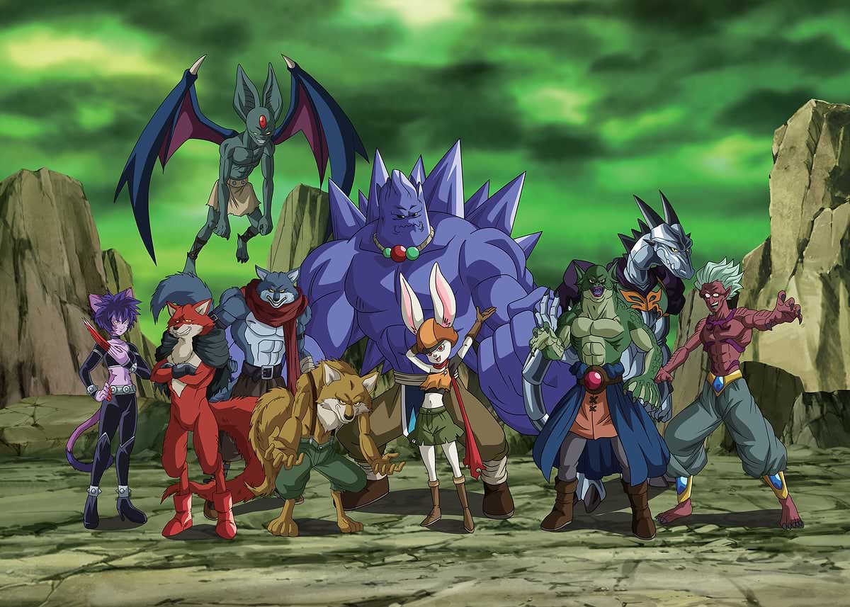 'Universe 9 Team' Poster, picture, metal print, paint by Dragon Ball ...