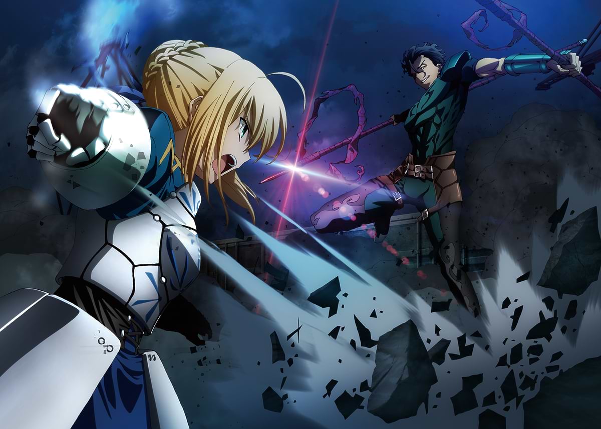 'Saber vs Lancer' Poster, picture, metal print, paint by Fate Series | Displate