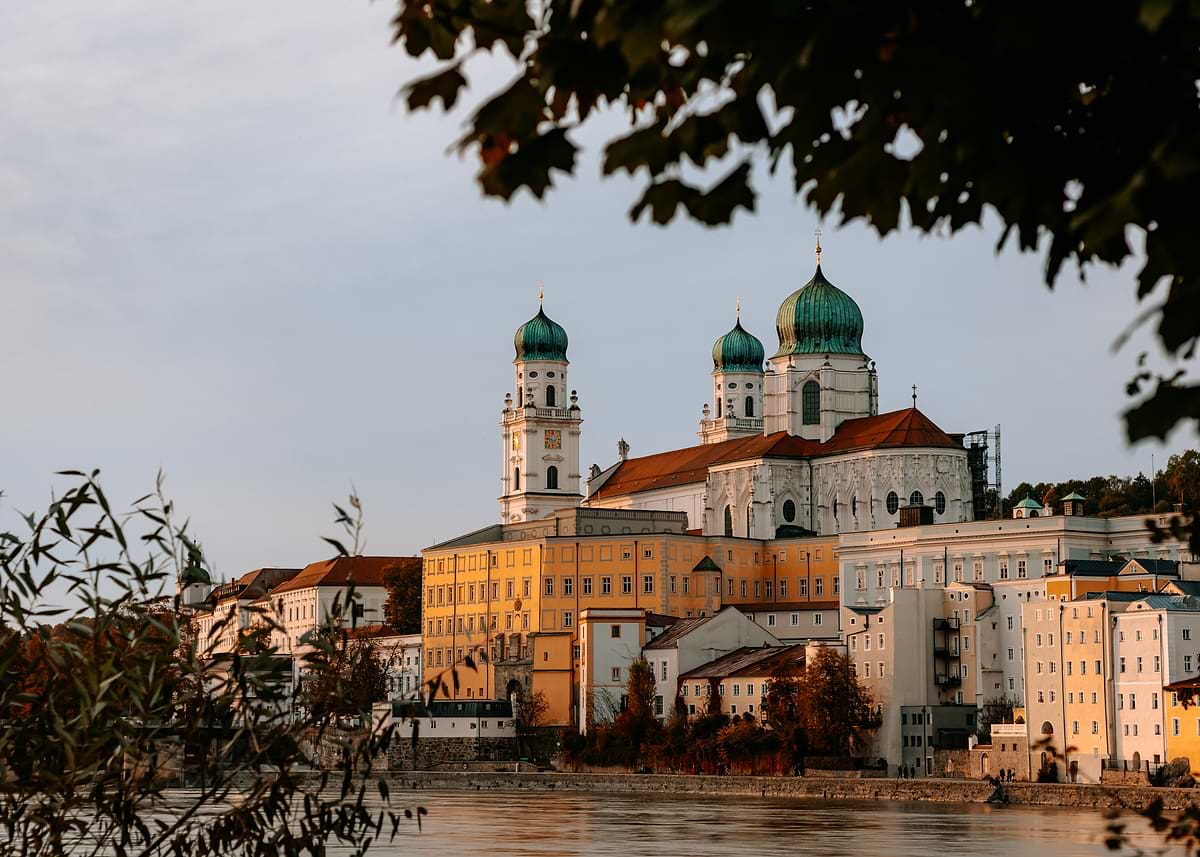 'Passau Cathedral & River' Poster, picture, metal print, paint by ...