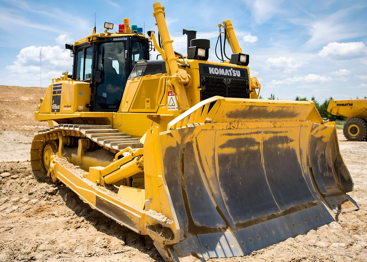'Komatsu Bulldozer' Poster, picture, metal print, paint by Sport Cars ...