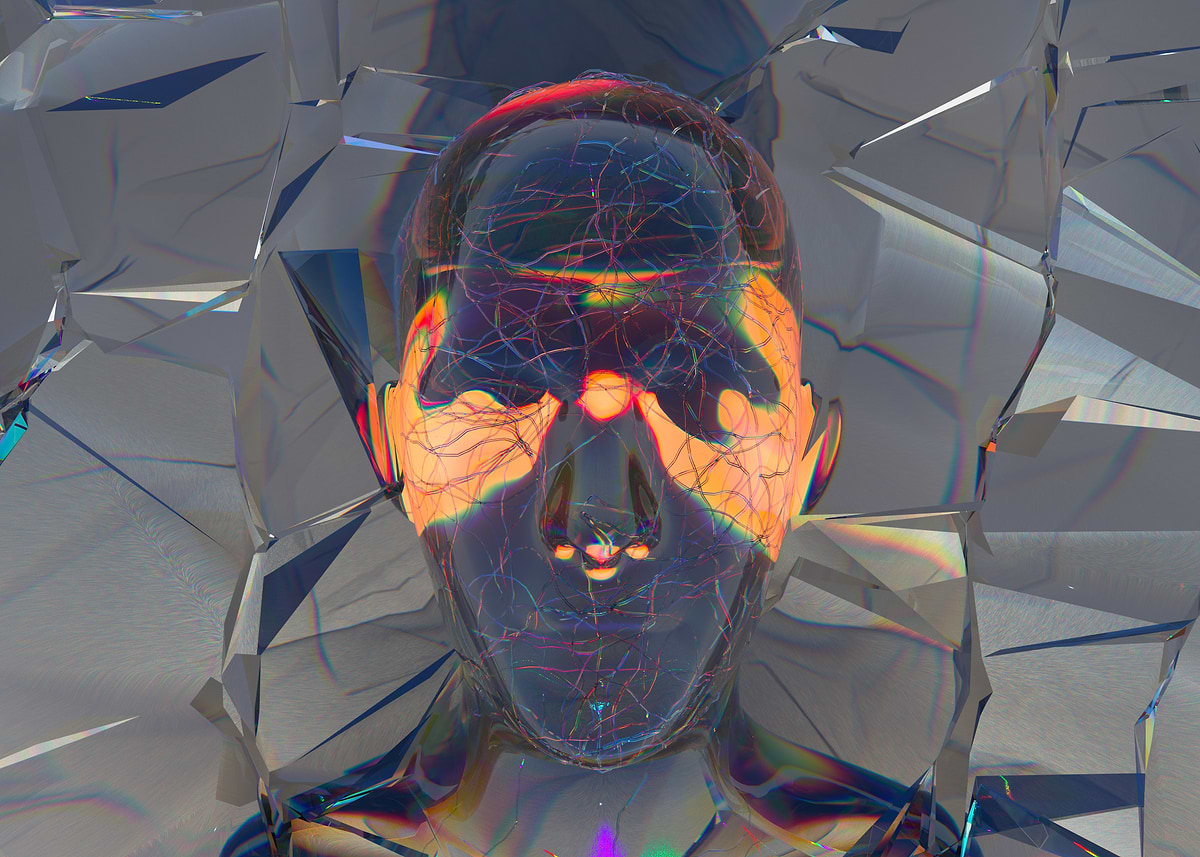 'Shattered Mind' Poster, picture, metal print, paint by JdawgVisuals ...