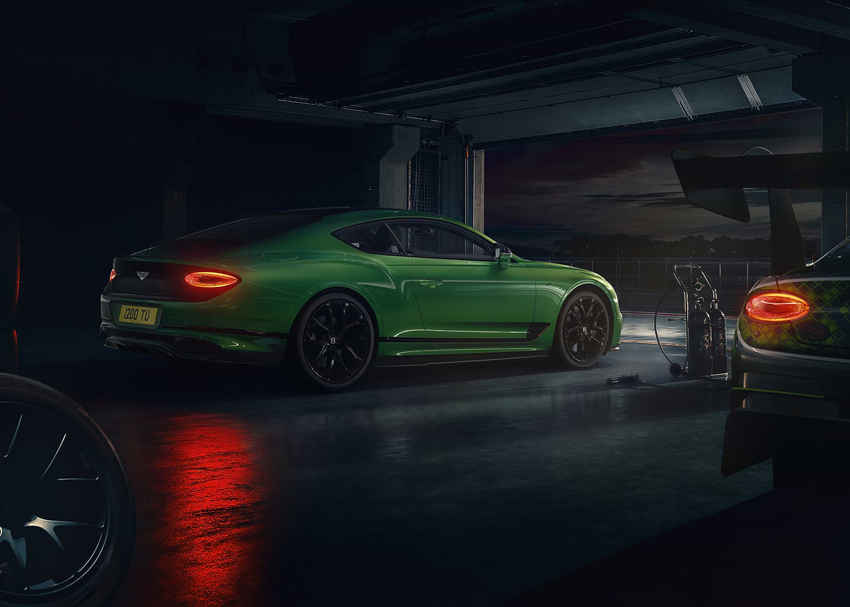 'Green Bentley Continental GT' Poster, picture, metal print, paint by ...