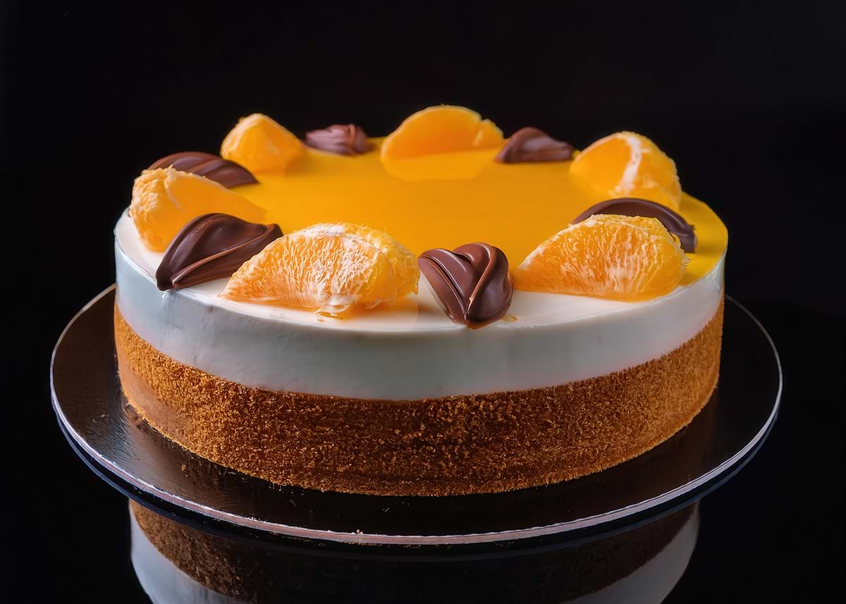 'Orange and Chocolate Cake' Poster, picture, metal print, paint by ...