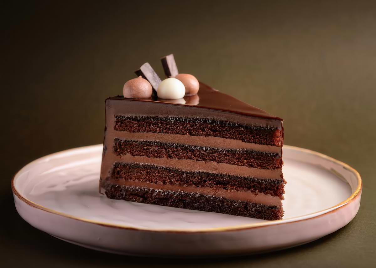 'Chocolate Cake Slice' Poster, picture, metal print, paint by Ingrid ...