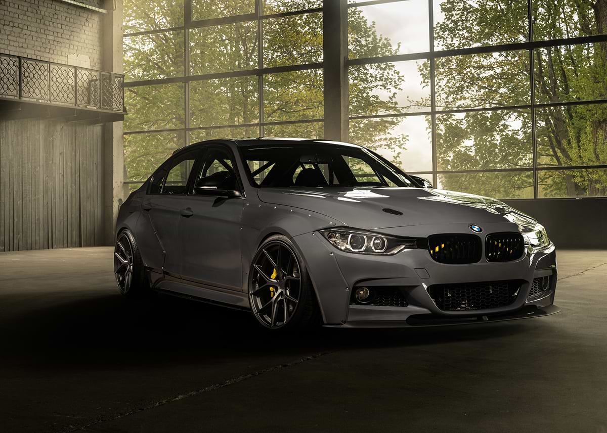 'Modified BMW 3 Series' Poster, picture, metal print, paint by Rain ...