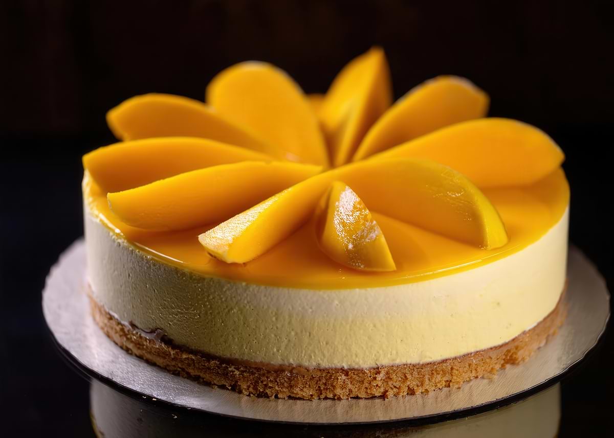 'Mango Cheesecake' Poster, picture, metal print, paint by Ingrid Nagy ...