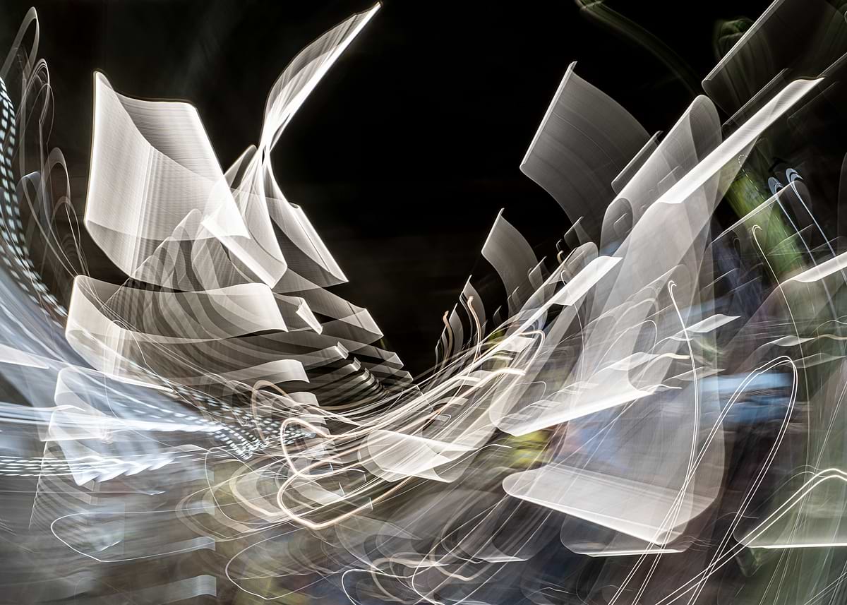 'FLUX #85' Poster, picture, metal print, paint by UWE MÜHLHÄUSSER ...