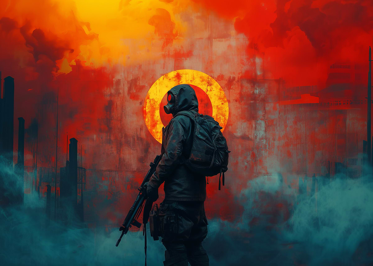 'Post-Apocalyptic Soldier' Poster, picture, metal print, paint by ...