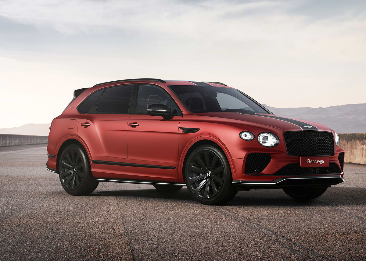 'Red Bentley Bentayga SUV' Poster, picture, metal print, paint by ...