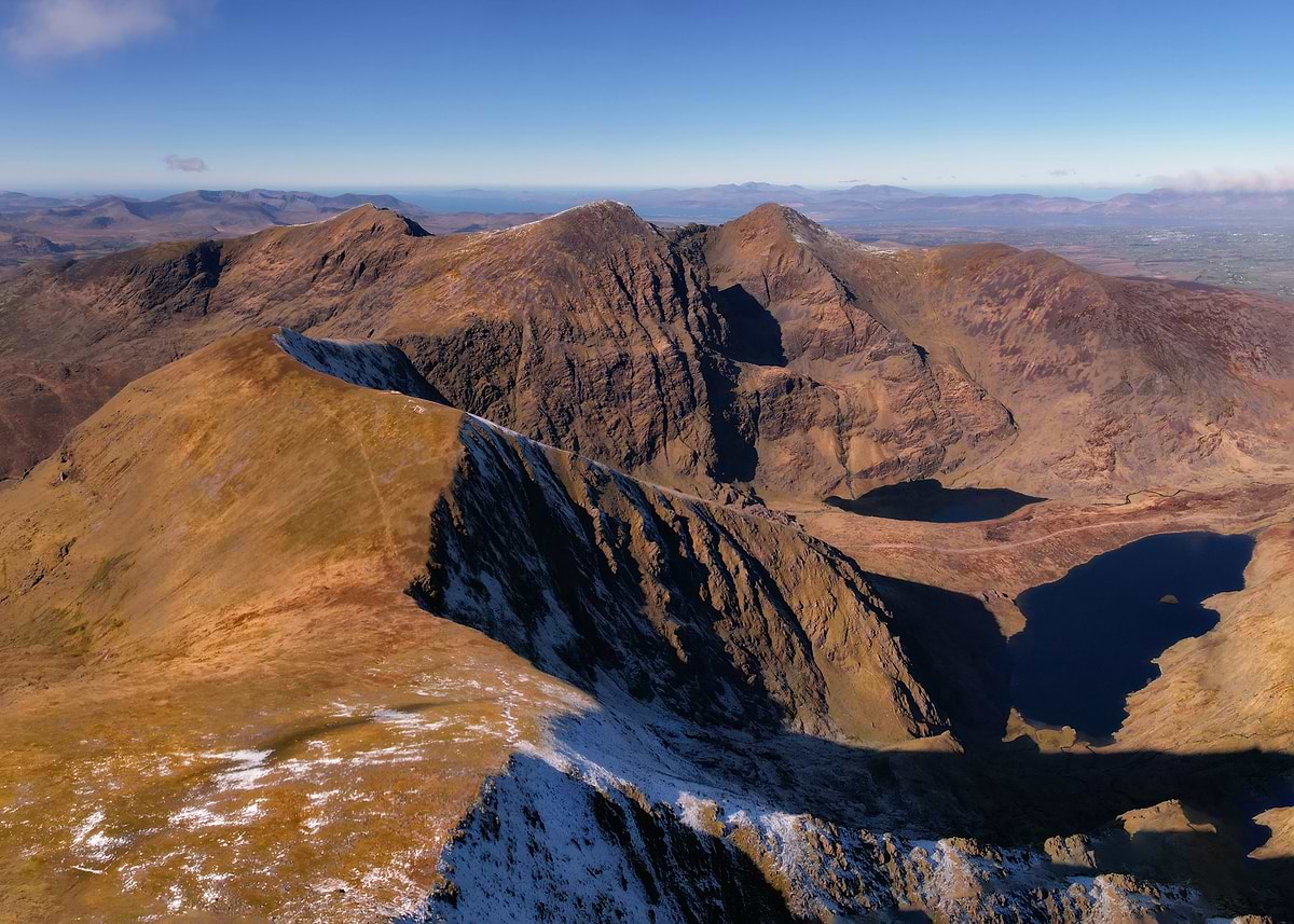 'Carrauntoohil and McGillycuddy Reeks from above' Poster, picture ...