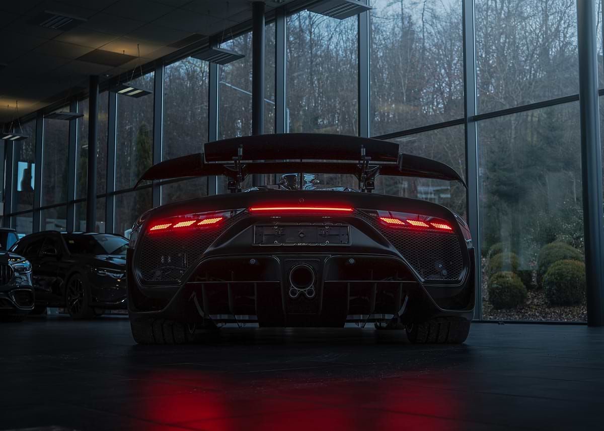 'Mercedes AMG ONE Rear View' Poster, picture, metal print, paint by ...