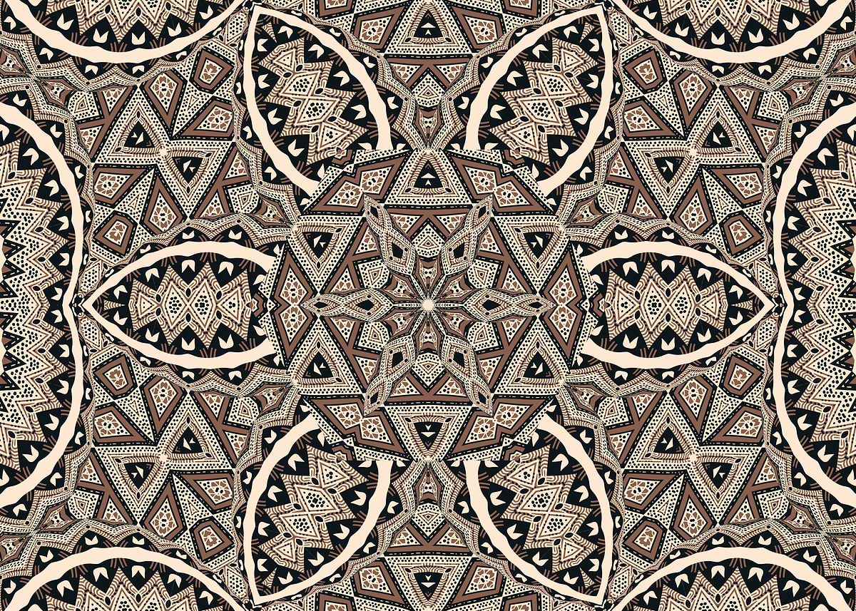 'Geometric Mandala Pattern' Poster, picture, metal print, paint by Diz ...