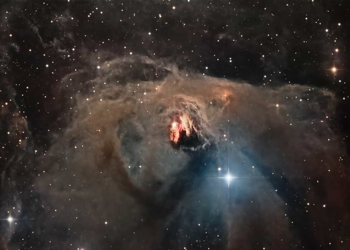 'NGC 1555 - Cosmic Nebula' Poster, picture, metal print, paint by ...