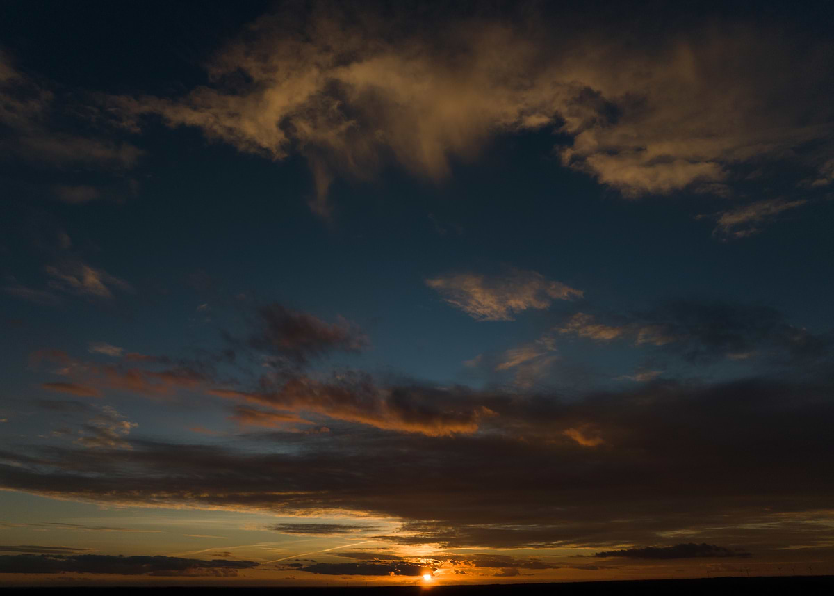 'Sunset Sky with Clouds' Poster, picture, metal print, paint by Akeno ...