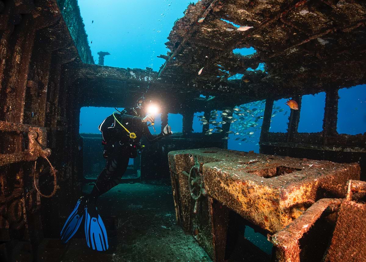 'Command Bridge of Shipwreck Afonso Cerqueira - Madeira' Poster ...
