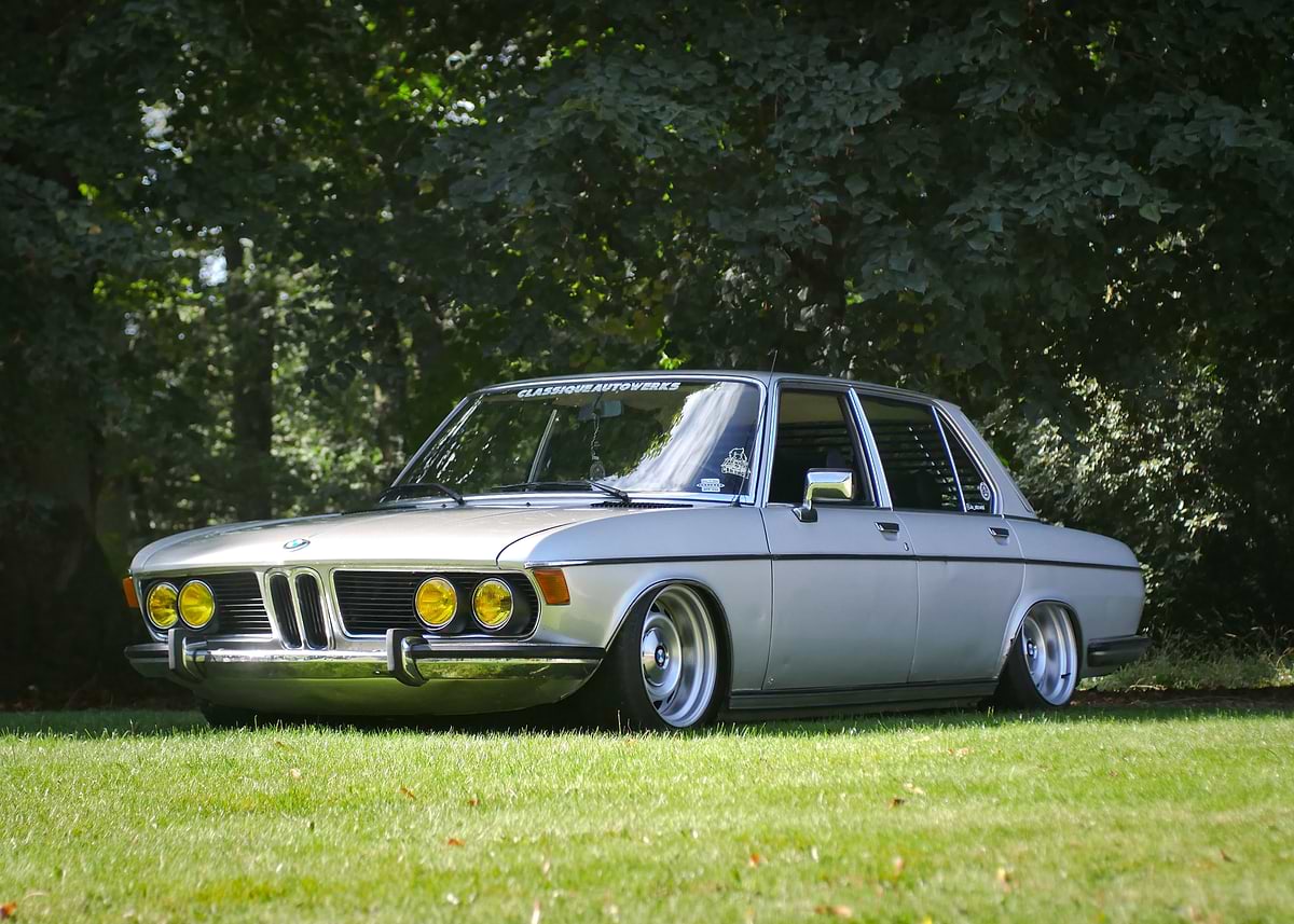 'Silver BMW E3 Sedan' Poster, picture, metal print, paint by NaveCraft ...