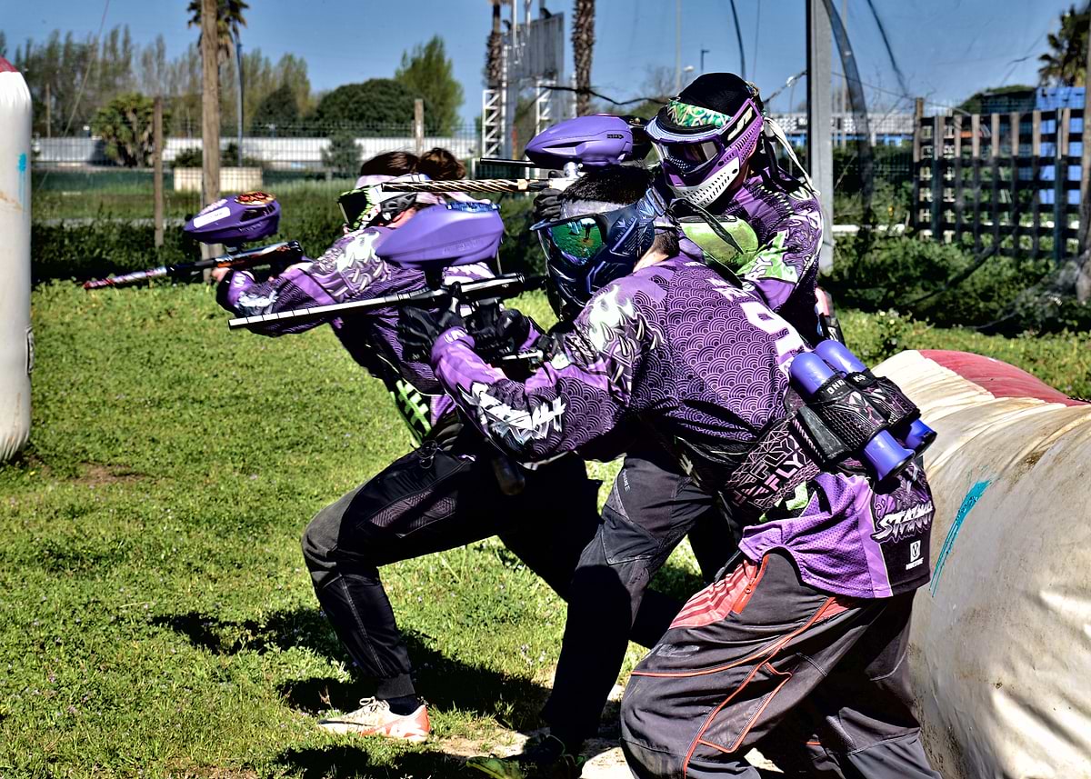 'Paintball Team Action' Poster, picture, metal print, paint by Alex ...