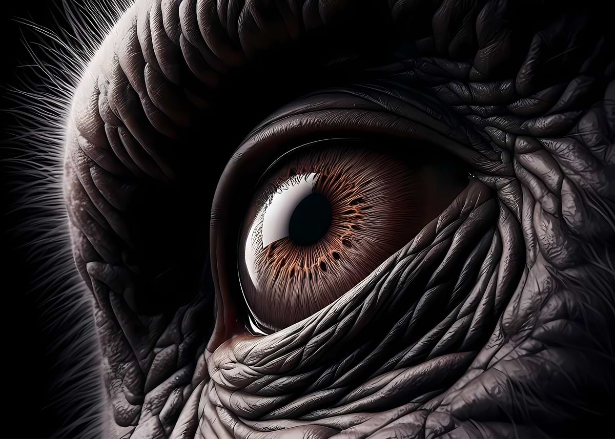 'Primal Depth: The Eye of Intelligence' Poster, picture, metal print ...