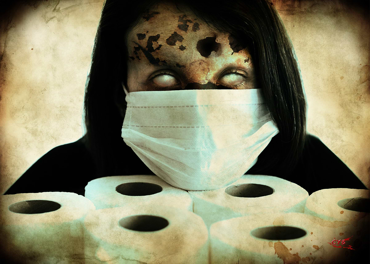 'Pandemic of the Undead' Poster, picture, metal print, paint by ...