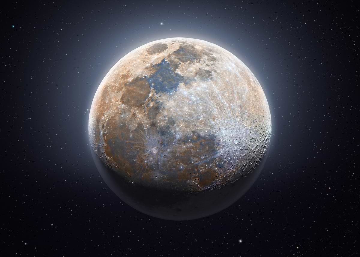 'Detailed Moon Surface' Poster, picture, metal print, paint by Kuro ...