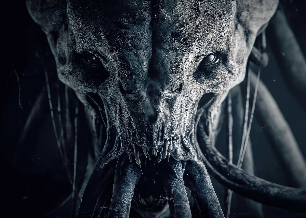 'Cthulhu Alien Creature' Poster, picture, metal print, paint by ...