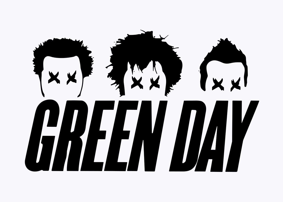 'Green Day Band Logo' Poster, picture, metal print, paint by Movietrend ...