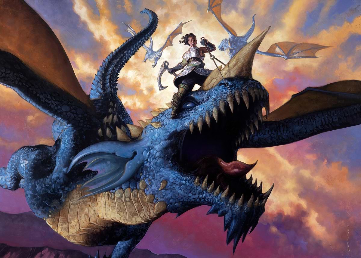 'D&D Dragon Rider' Poster, picture, metal print, paint by Dungeons and ...