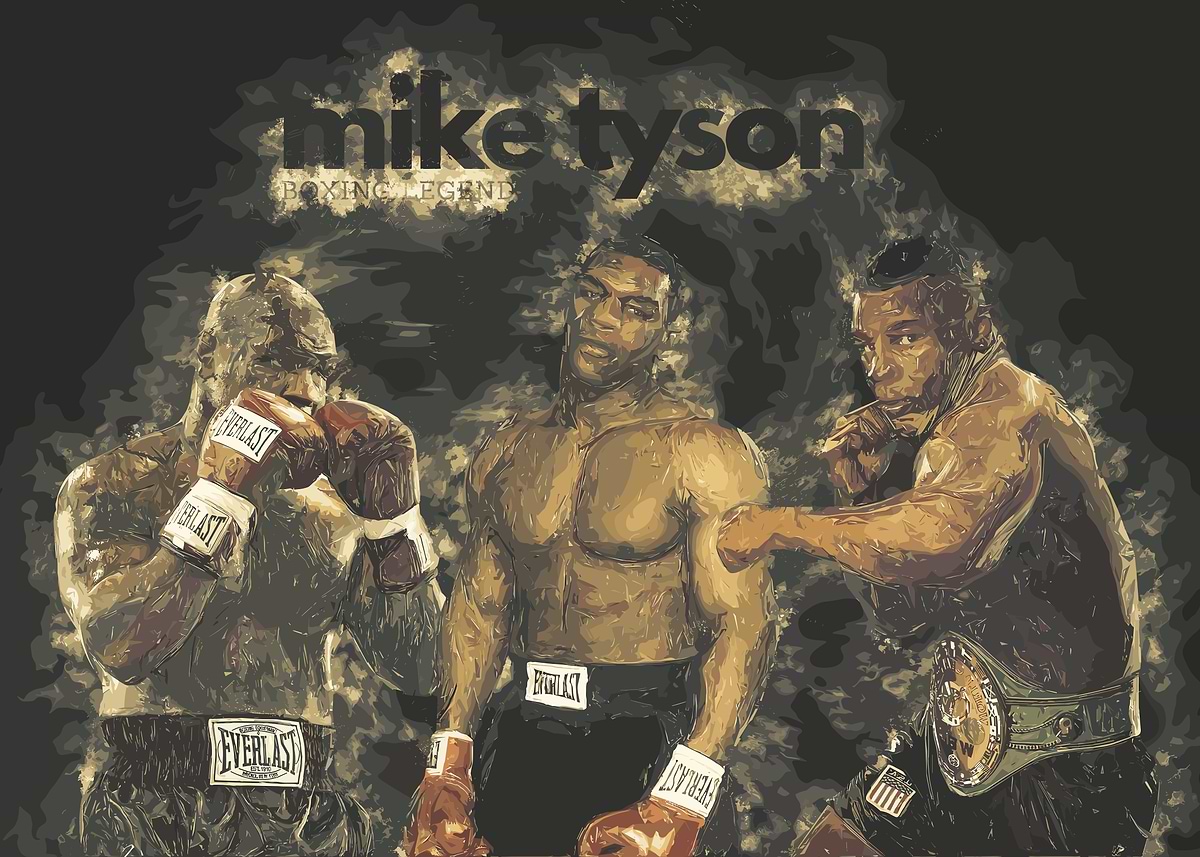 'Mike Tyson Boxing Legend Art' Poster, picture, metal print, paint by ...