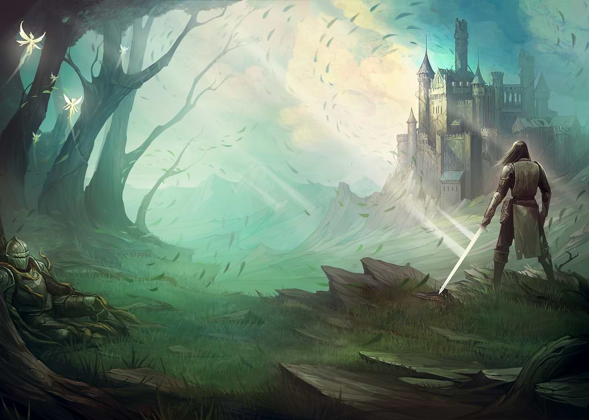 'The Bright Sword' Poster, picture, metal print, paint by Yasen Stoilov ...
