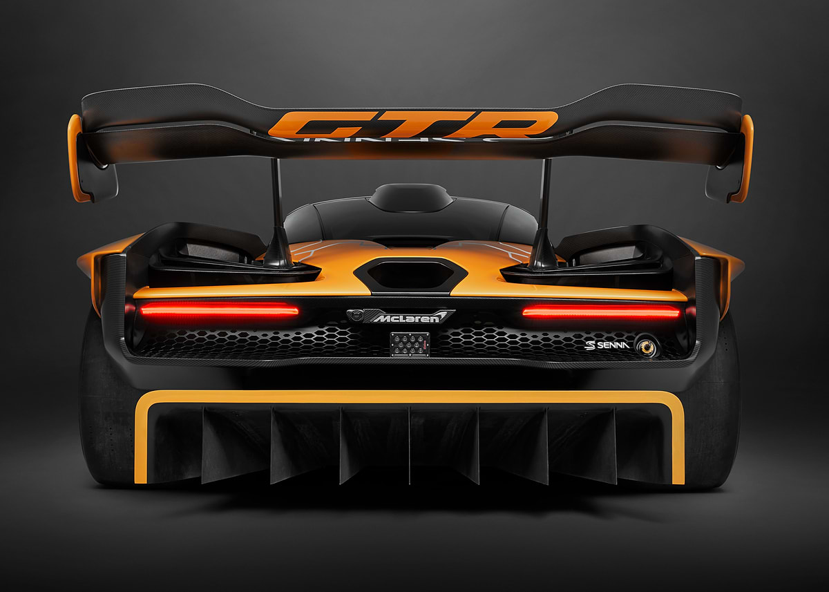 'McLaren Senna GTR Rear View' Poster, picture, metal print, paint by ...