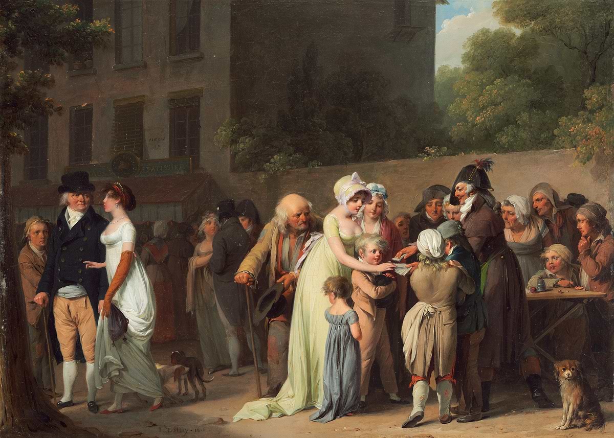 'Gathering of People in Historical Painting' Poster, picture, metal ...