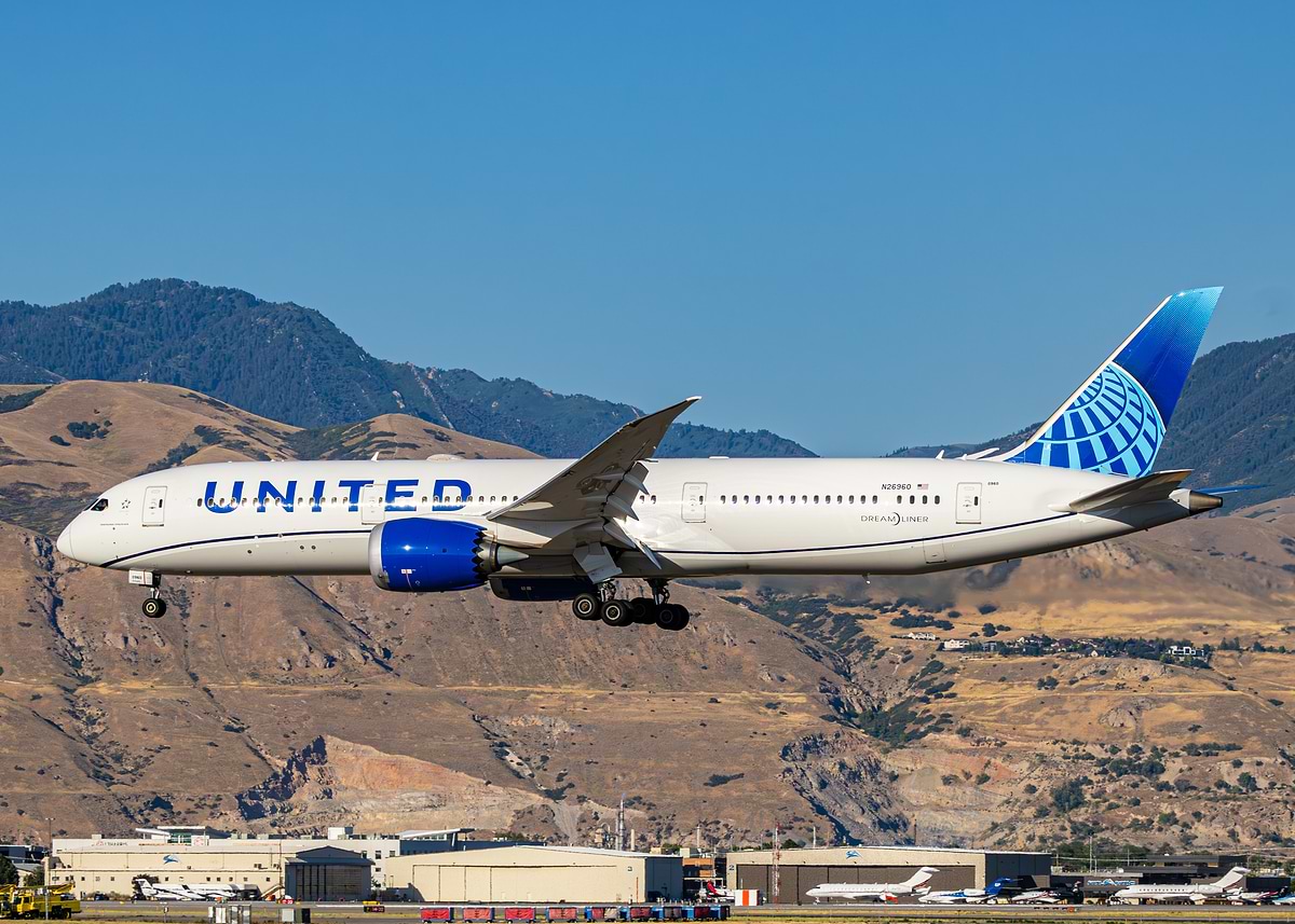 'United Boeing 787-9' Poster, picture, metal print, paint by Semrah ...