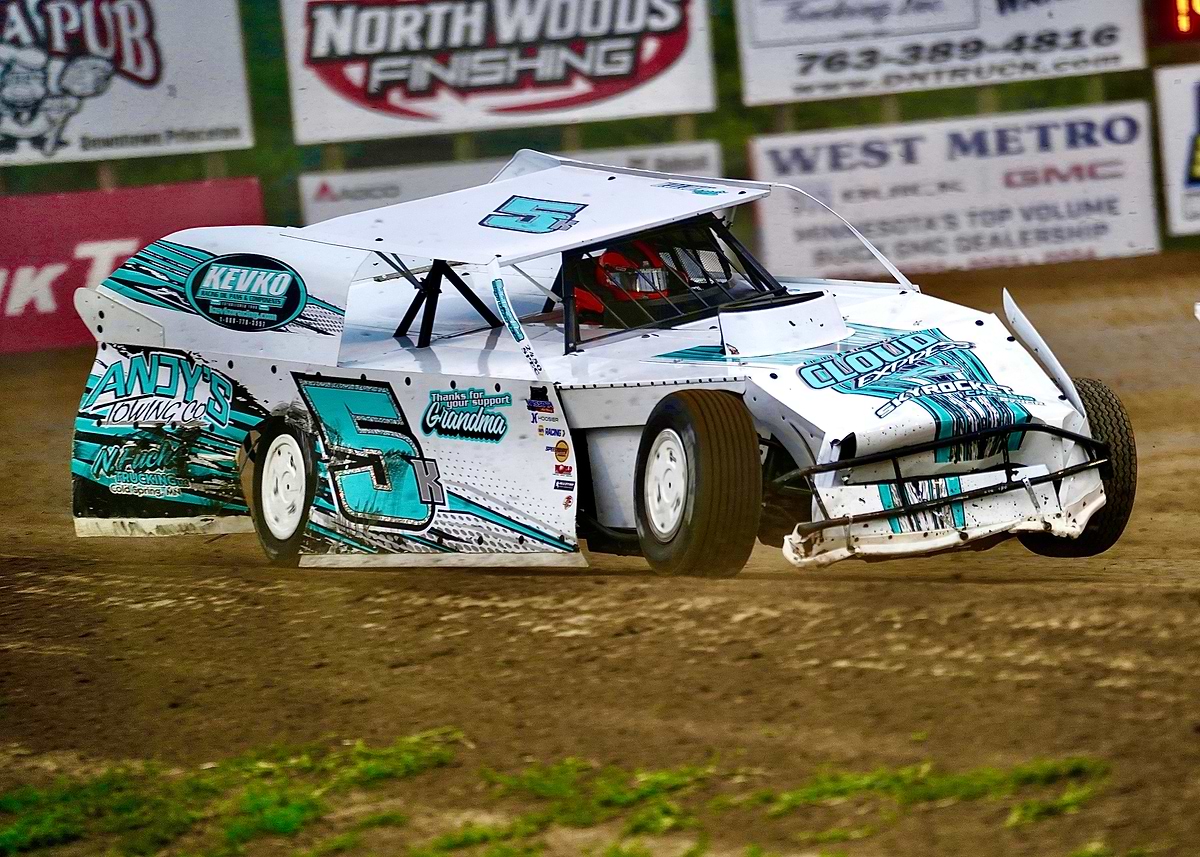'Tyler Kaeter #5K WISSOTA Modified' Poster, picture, metal print, paint ...