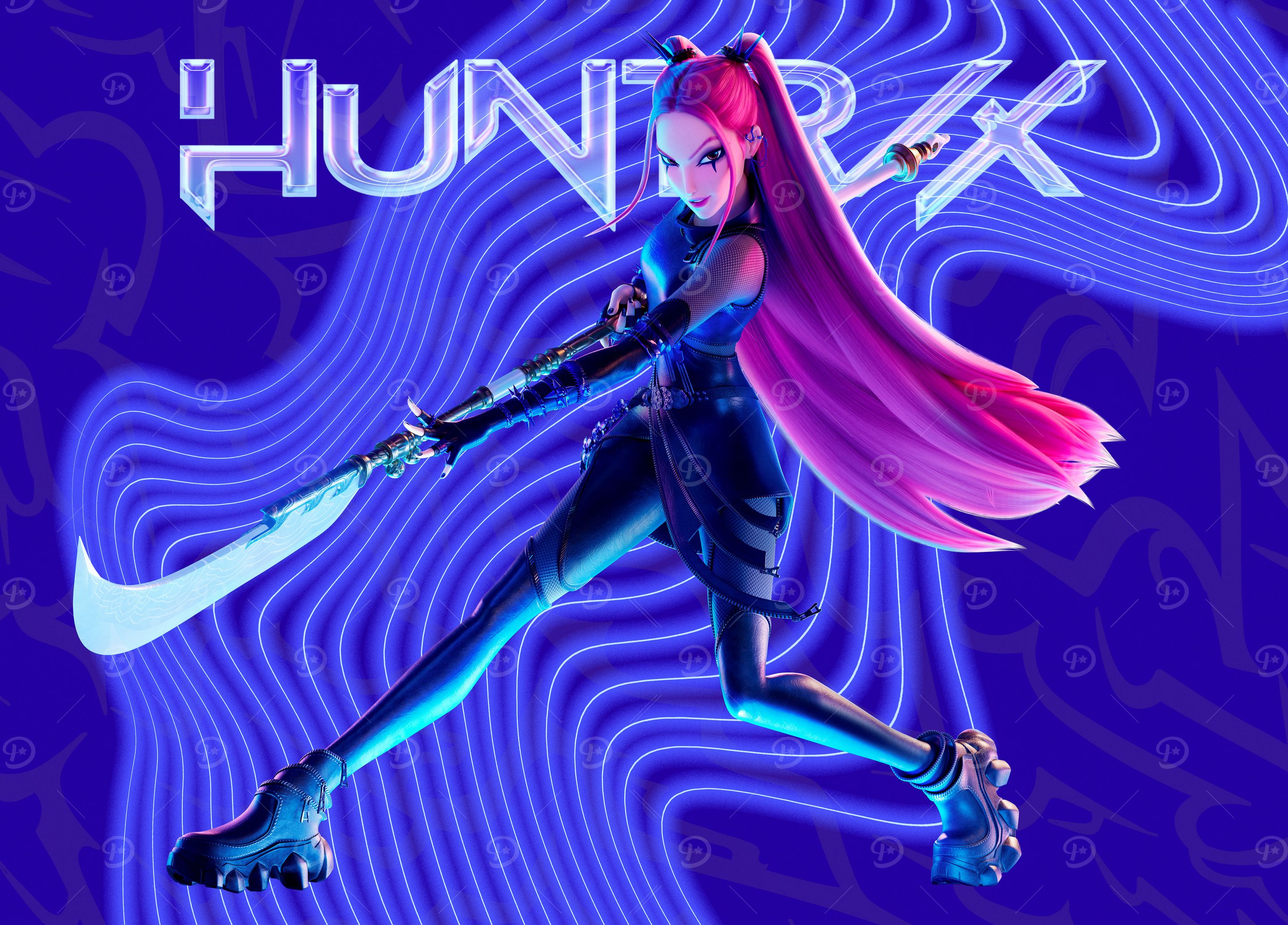 'Mira: KPop Hunter's Glow' Poster, picture, metal print, paint by K-Pop ...