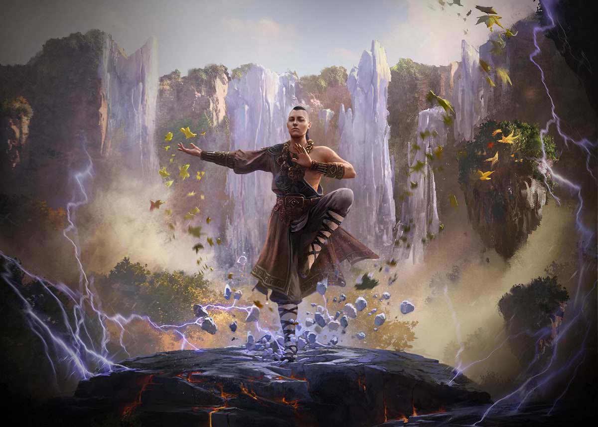 'Path of Exile 2 - Monk - Invoker' Poster, picture, metal print, paint ...
