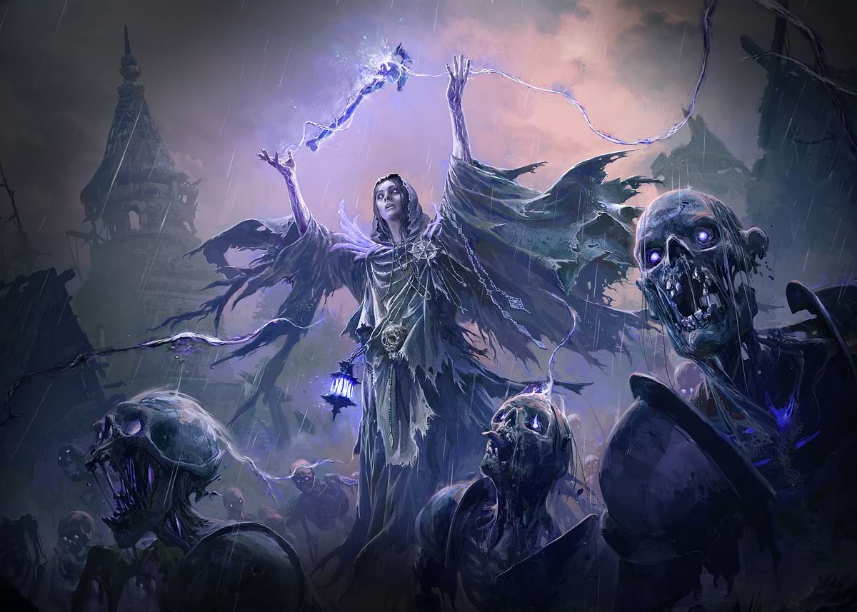 'Path of Exile 2 - Witch - Lich' Poster, picture, metal print, paint by ...