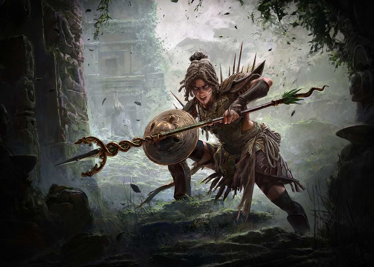 'Path of Exile 2 - Huntress - Amazon' Poster, picture, metal print ...
