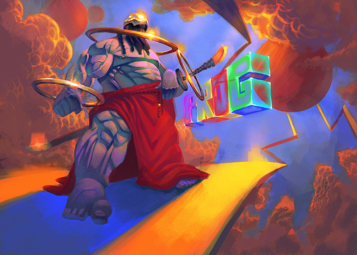 'Prog Metal Warrior' Poster, picture, metal print, paint by Elias ...