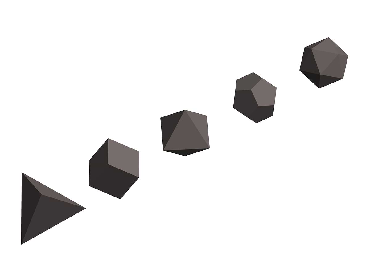 'The Platonic solids' Poster, picture, metal print, paint by Samuel ...