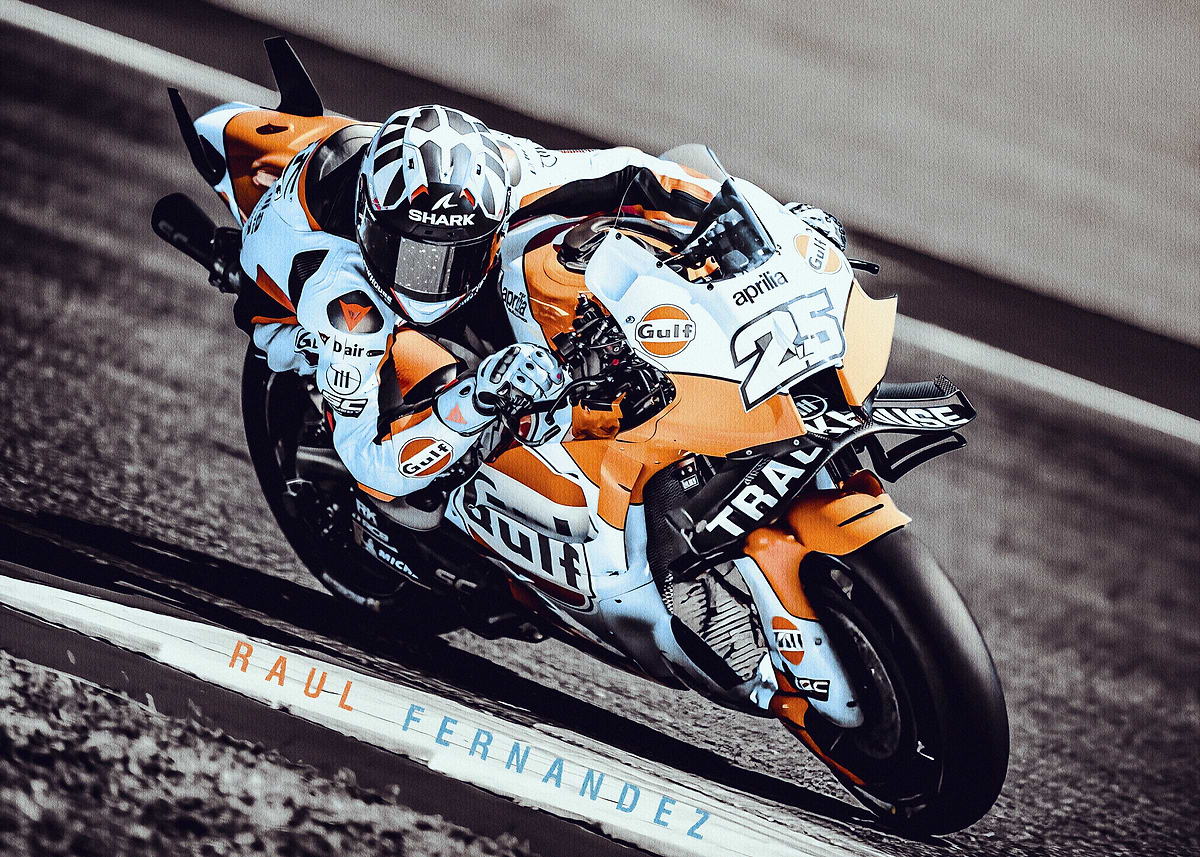 'Raul Fernandez Racing Motorcycle' Poster, picture, metal print, paint ...