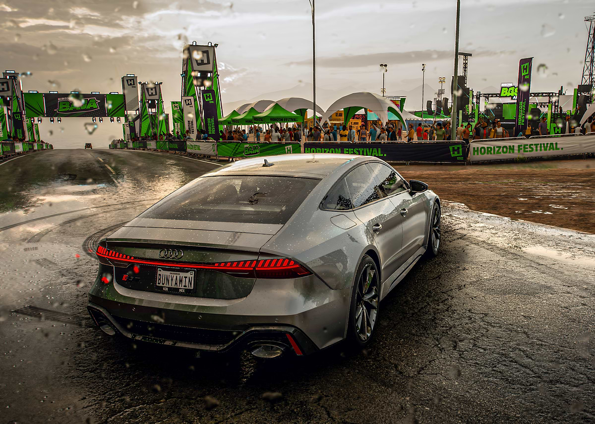 'Audi RS7 at Horizon Festival' Poster, picture, metal print, paint by ...