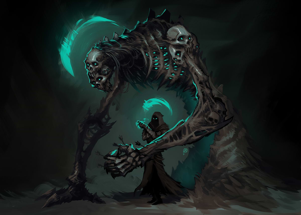 'Necromancer' Poster, picture, metal print, paint by Anthony DePietro ...