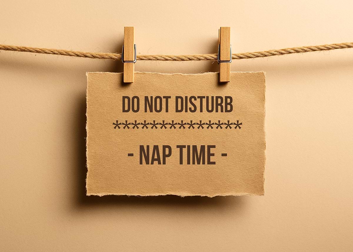 'Do Not Disturb Nap Time Sign' Poster, picture, metal print, paint by ...
