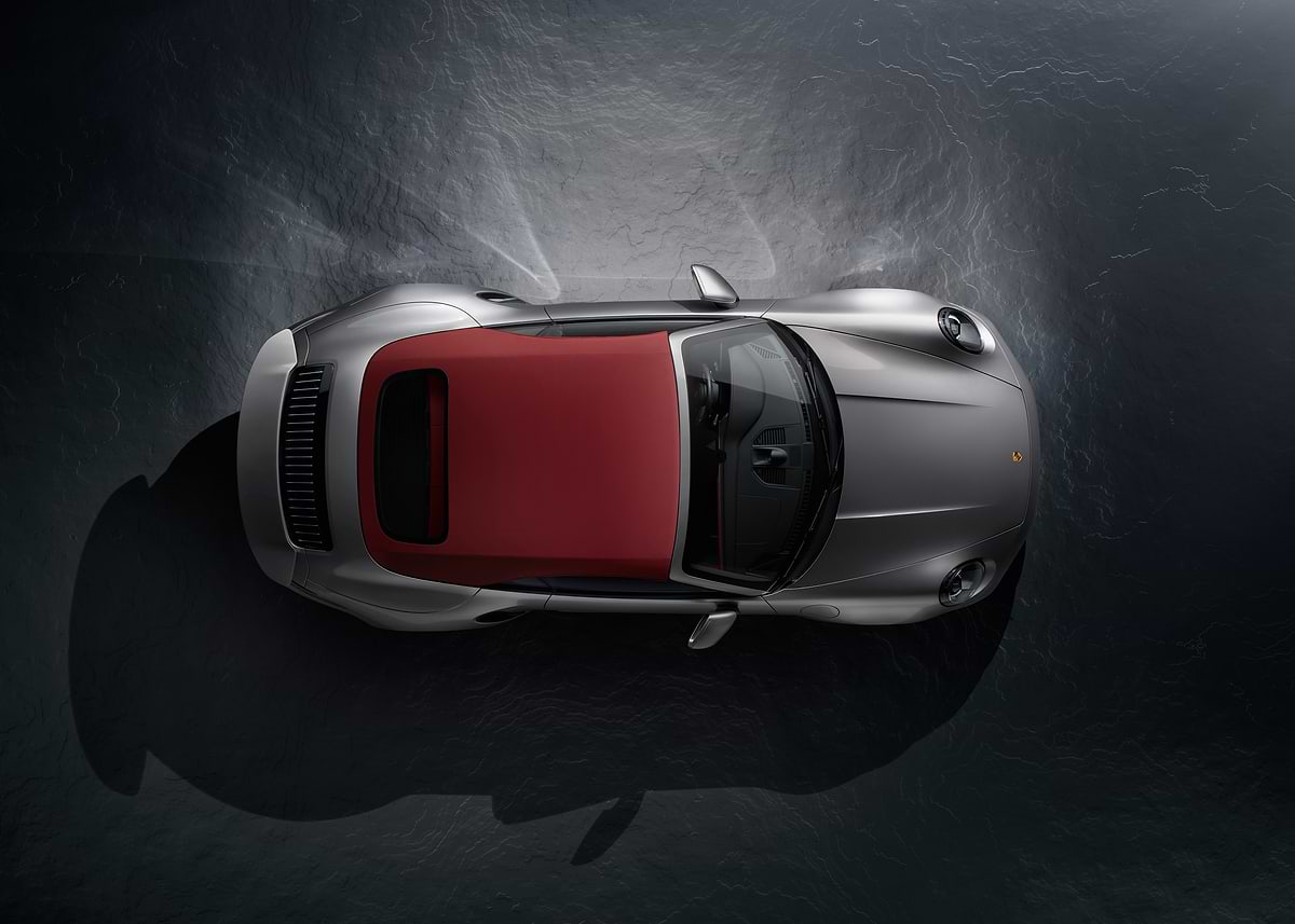 'Porsche 911 Cabriolet: Overhead Elegance' Poster, picture, metal print ...