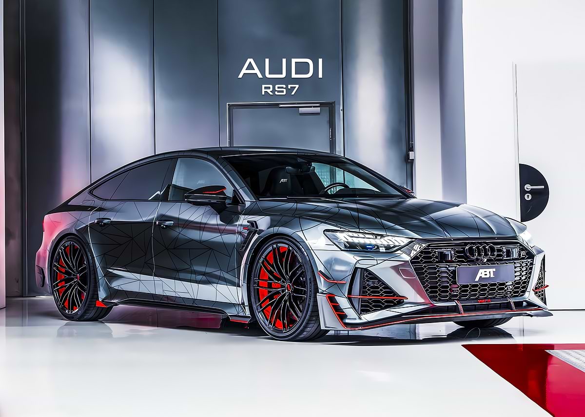 'Audi RS7 ABT Sports Car' Poster, picture, metal print, paint by MAD ...