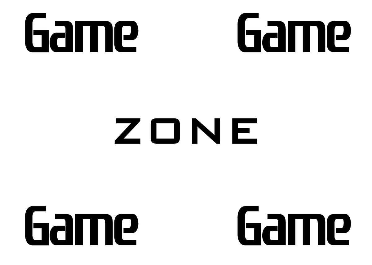 'Game Zone Text Art' Poster, picture, metal print, paint by Number Nine ...