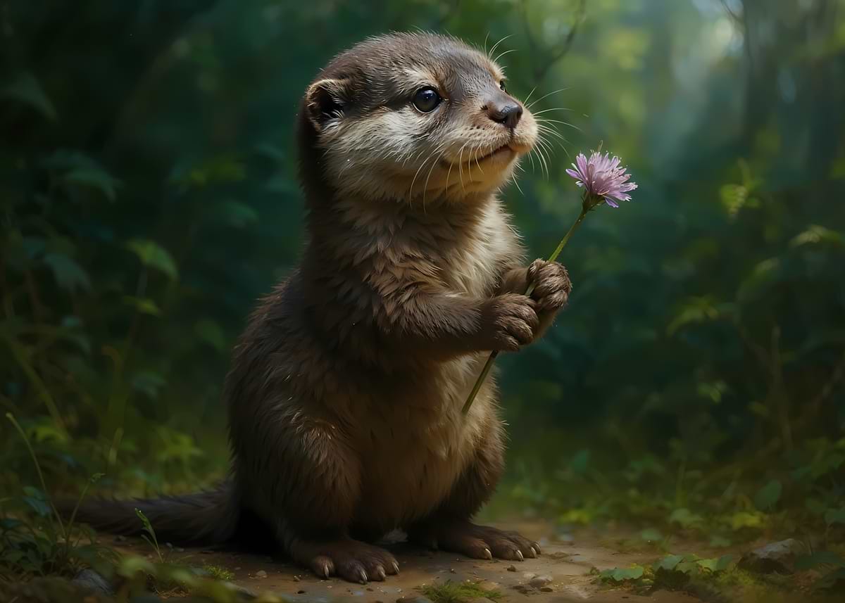 'Orrin and the Forest Gesture' Poster, picture, metal print, paint by ...