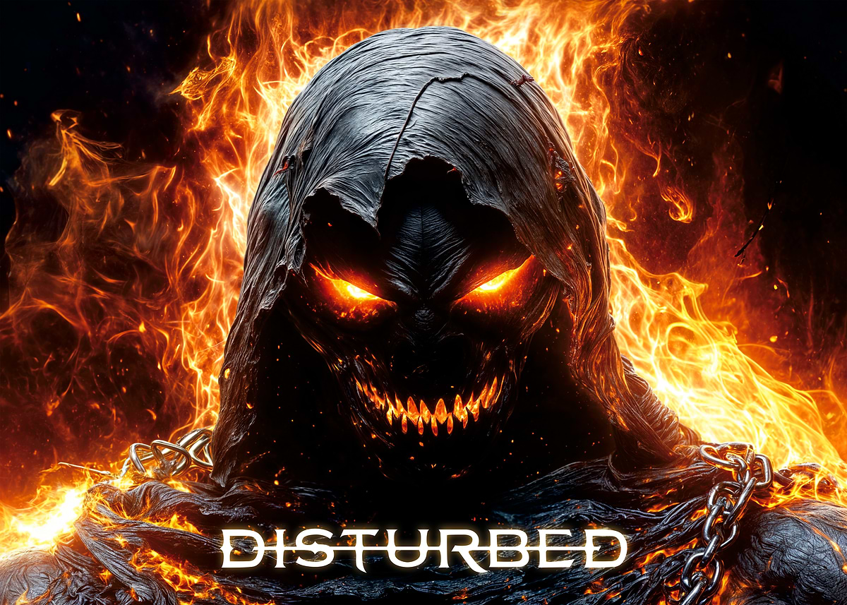 'Disturbed Band' Poster, picture, metal print, paint by Deni Orlando ...