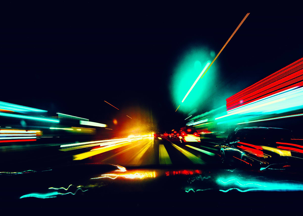 'PCH Velocity: Coastal Pulse' Poster, picture, metal print, paint by ...